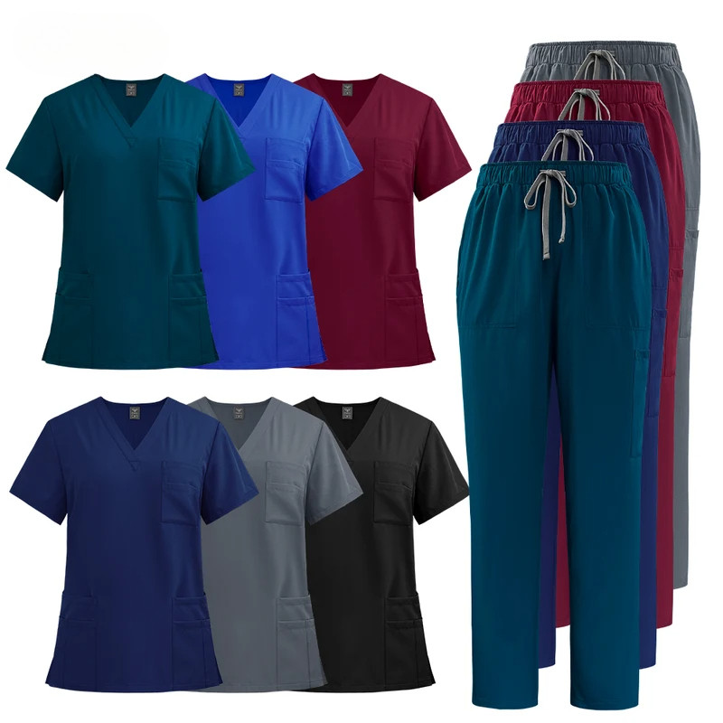 Medical Uniform Hospital Working Scrub Set Wholesale Surgical Nursing ...