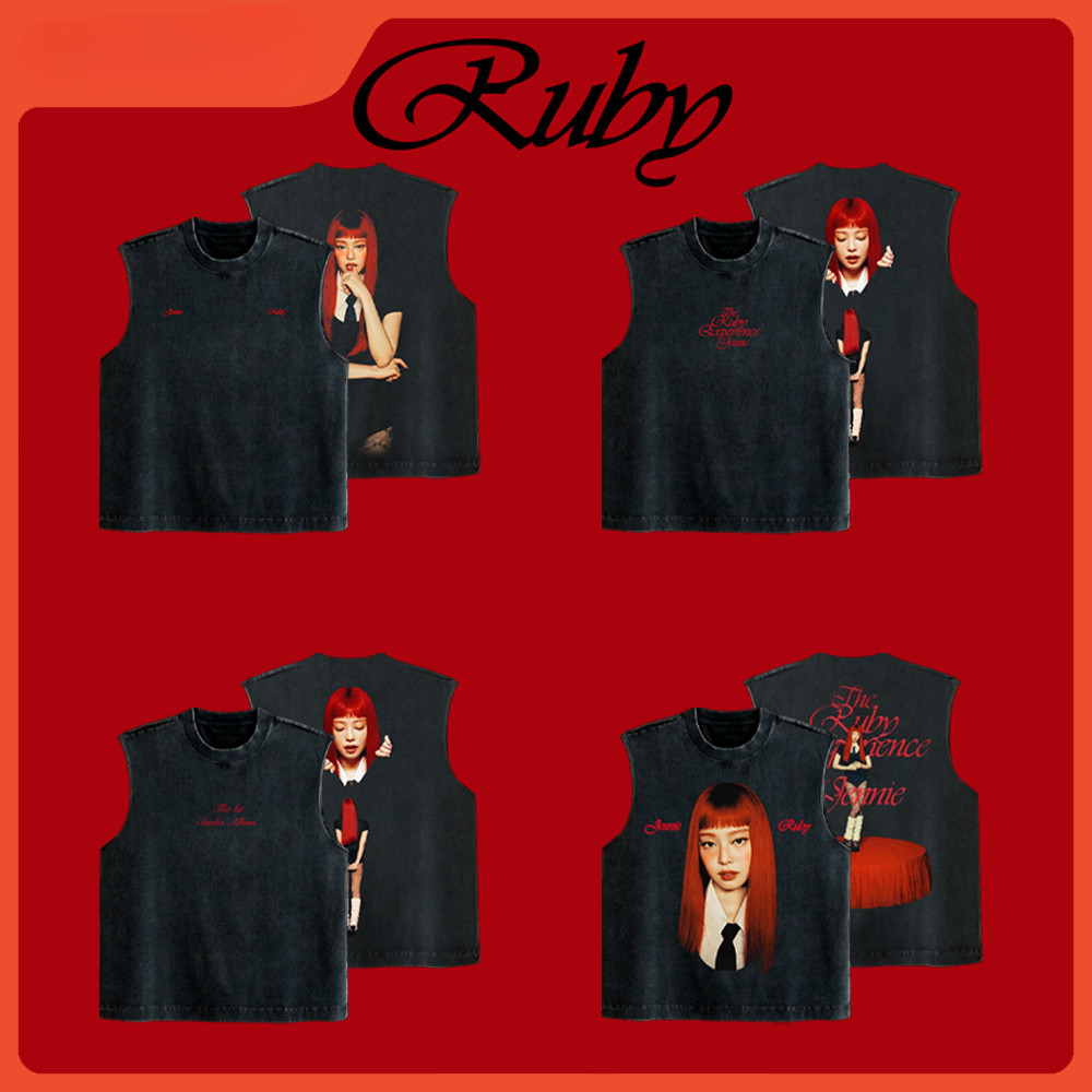 Black Vest Kpop BLACKPINK 2025 JENNIE Ruby Album Merch Unisex Vintage ...