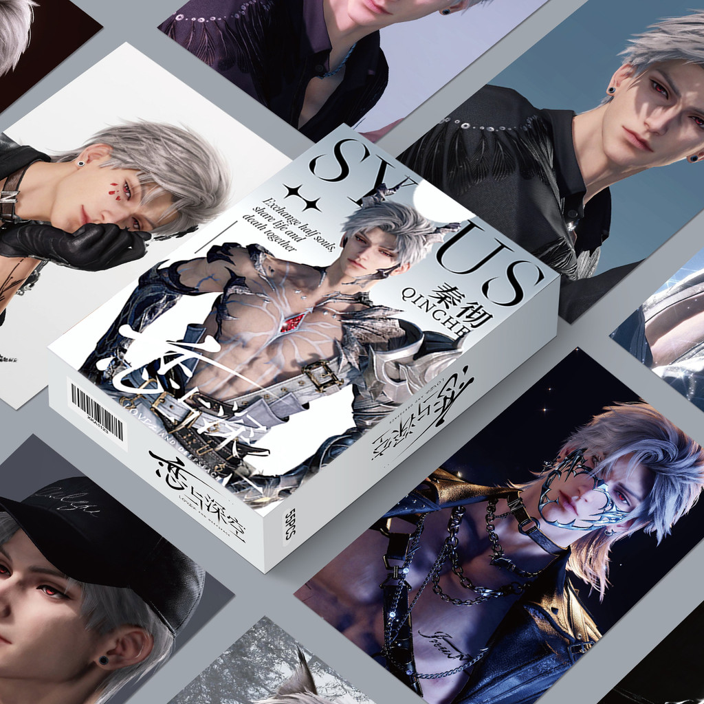 50-55pcs Manga Manhwa Love And Deep Space Laser Holographic Lomo Cards ...