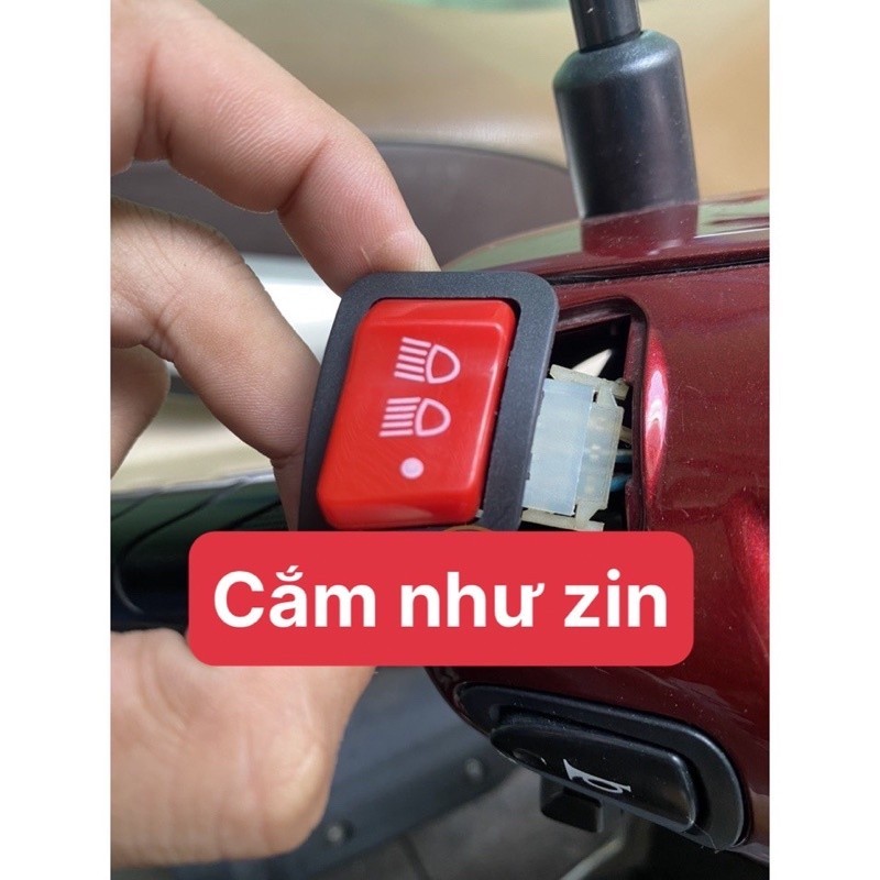 Headlight Off Switch Red Button Thai Xe Vision/Wave/Lead Halogen bulb ...