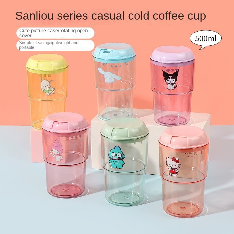 MINISO Sanrio Handy Cold Brew Coffee Mug Cute Cinnamoroll My Melody ...