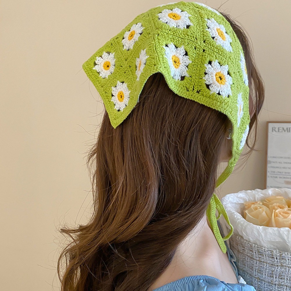 Beautiful Colorful Triangle Turban Head Kerchief Cotton Hair Bandana ...