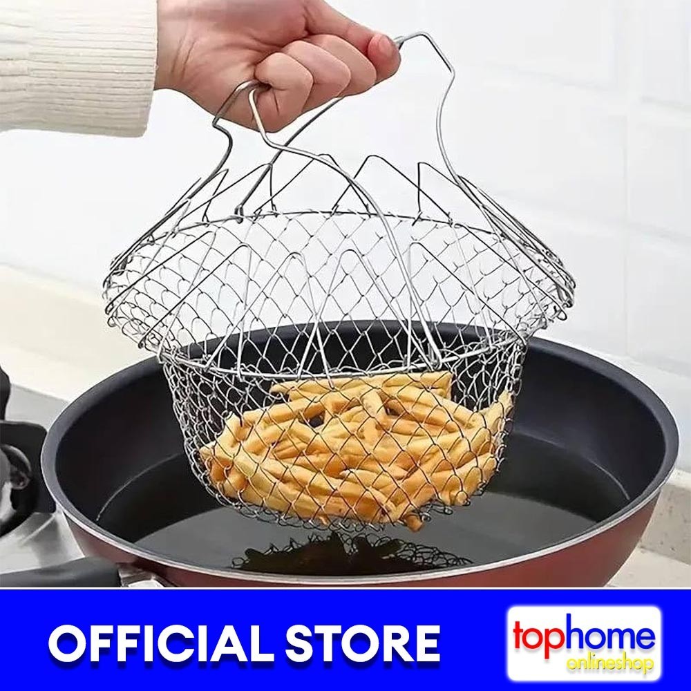 Top Home Spot Magic Kitchen Chef Basket Colander Stainless Steel ...