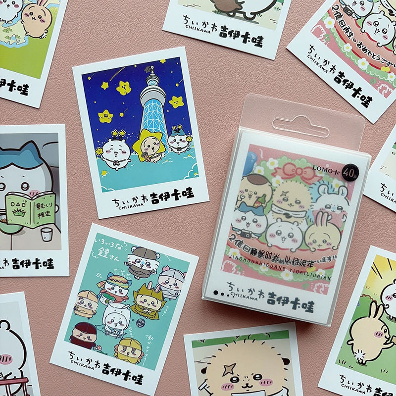 Chiikawa card cute anime peripheral collection card bookmark message ...