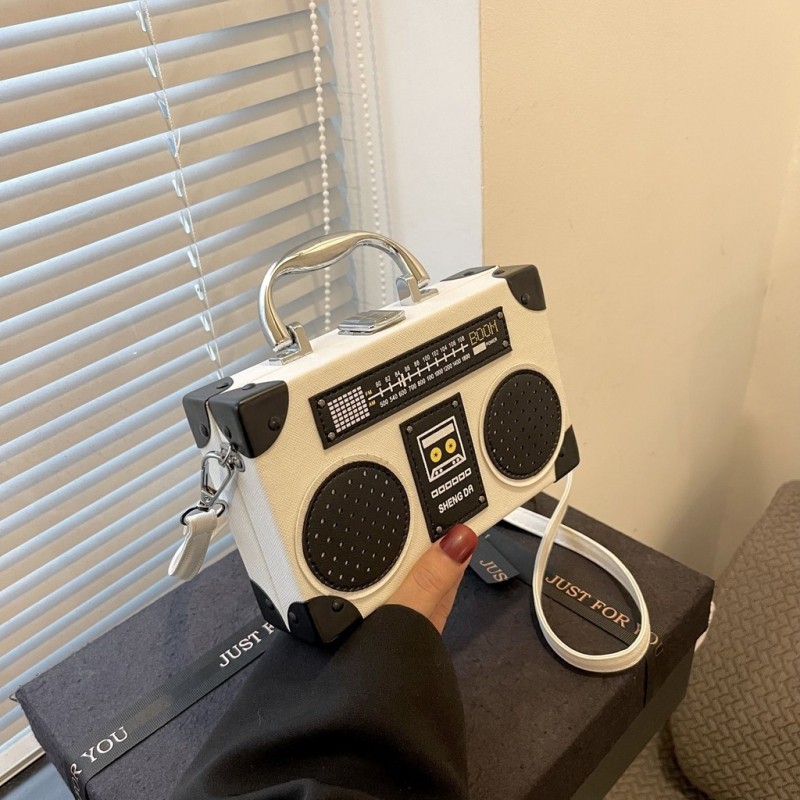 Retro bag shoulder sling bag women Crossbody bag imitation radio bag ...