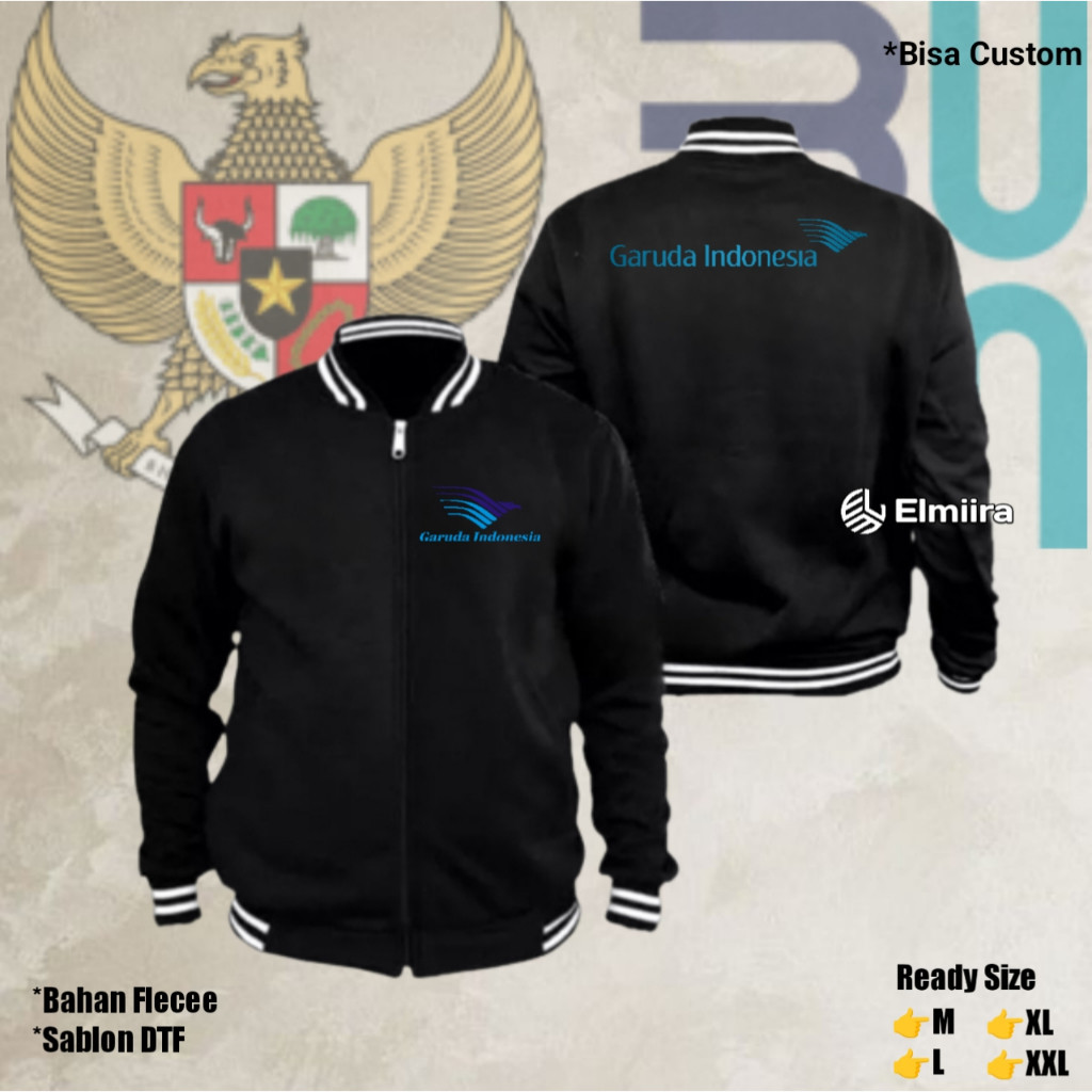 Garuda INDONESIA BUMN Jacket Varsity Jacket Custom Jacket | Shopee ...
