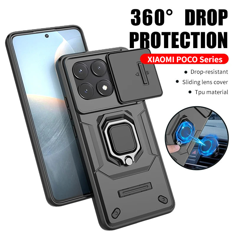 Casing For Xiaomi POCO F6 X6 Pro 5G 2024 Phone Case Shockproof Armor ...