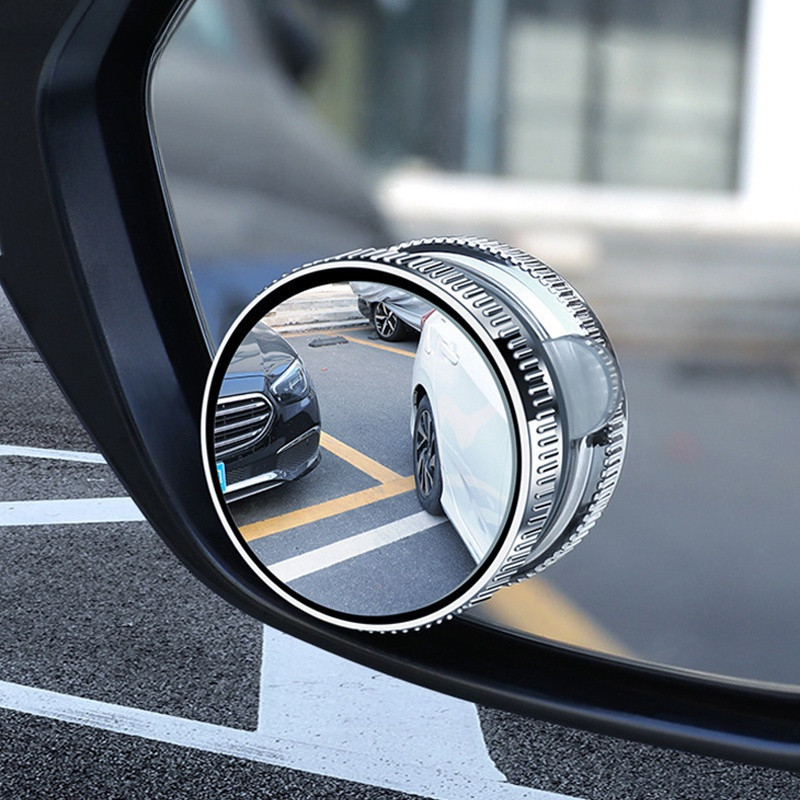 2pcs Car 360 Adjustable Blind Spot Mirror Auto Round Glass Convex ...