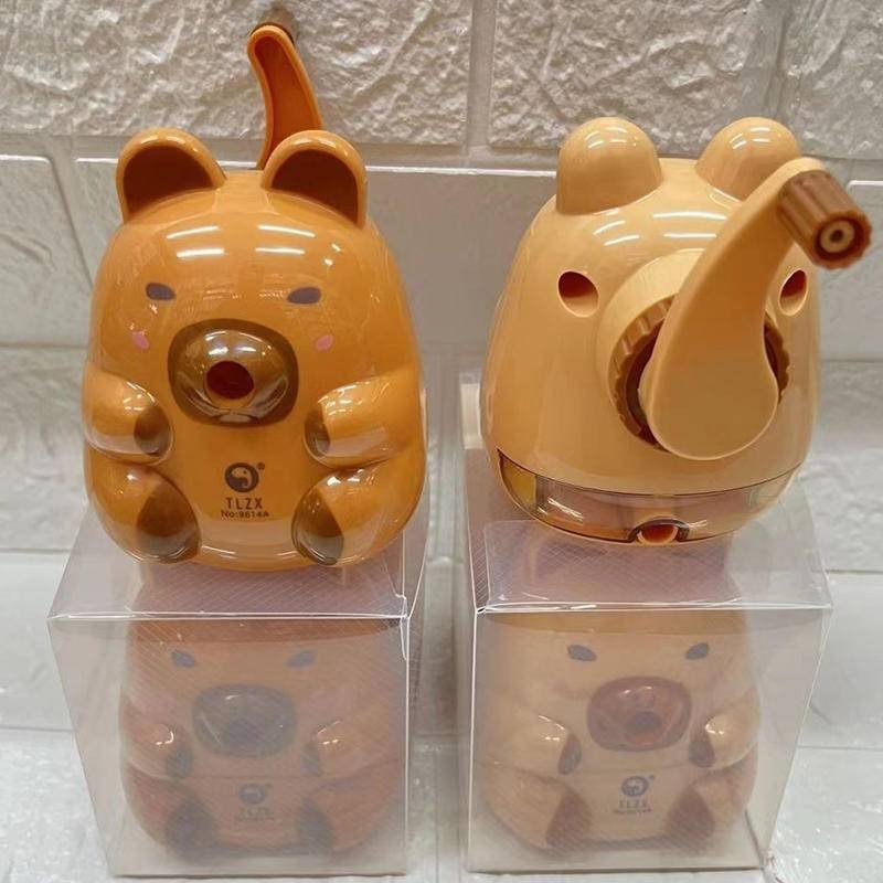 2 Styles Capybara Cute Cartoon Mechanical Sharpener For Pencil School ...