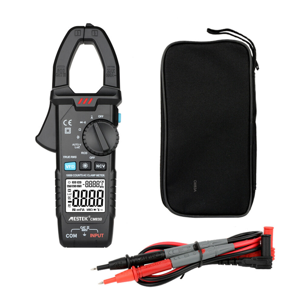 FF-MESTEK Digital Clamp Meter 600A AC Current 600V AC/DC Voltage ...