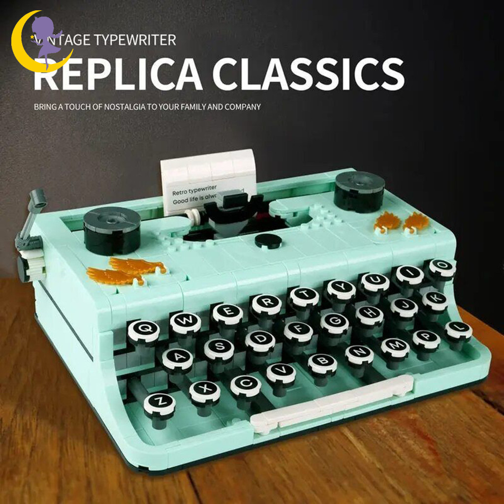 Retro Typewriter Classic Building Blocks Creative Retro Machine ...