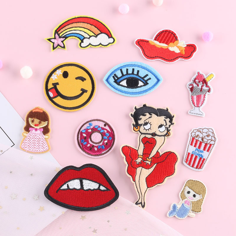 Pro Patch Store Ice Cream Girl Rainbow Series DIY Embroidery Patches ...