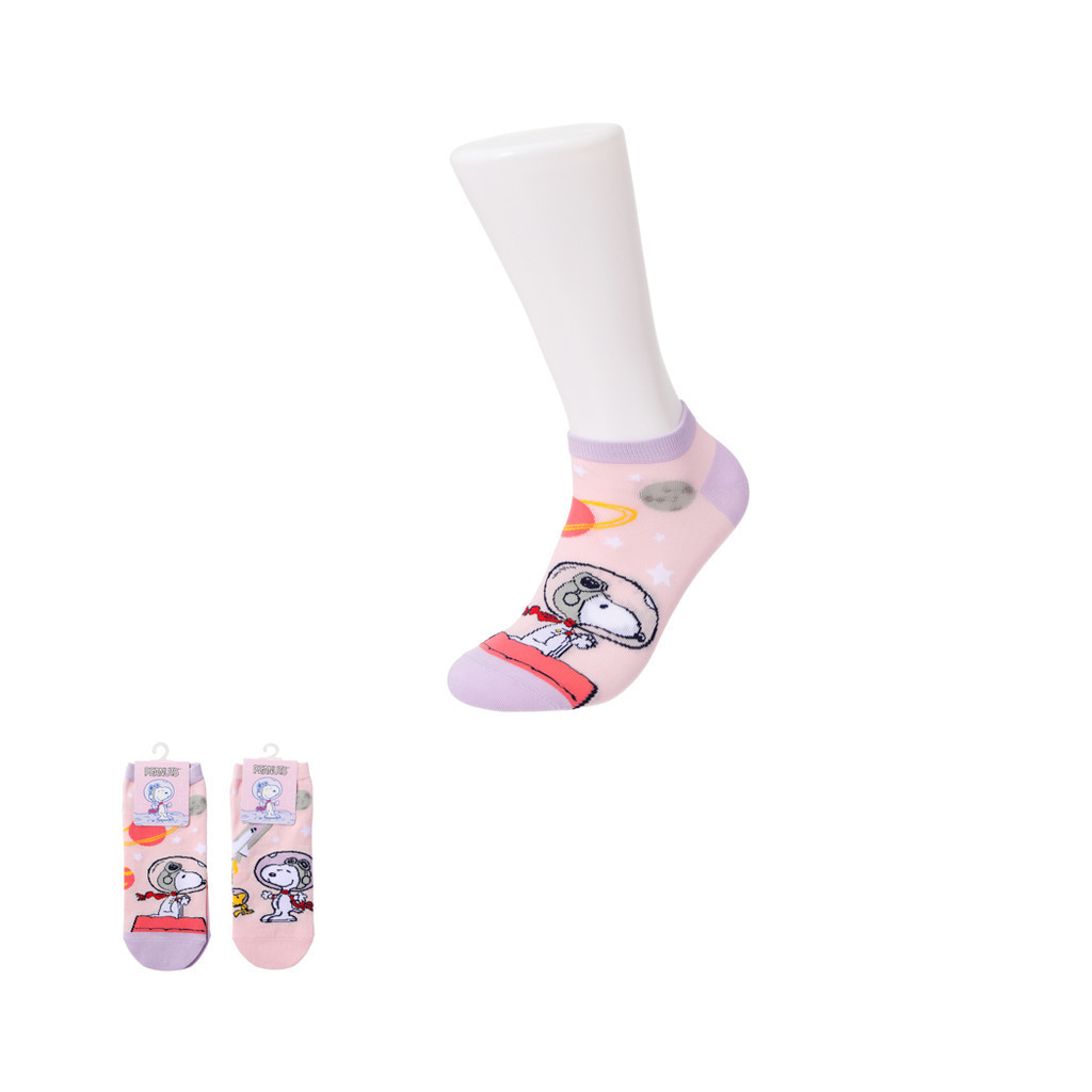 MINISO Snoopy the Little Space Explorer Collection Pink Ankle Socks (1 ...