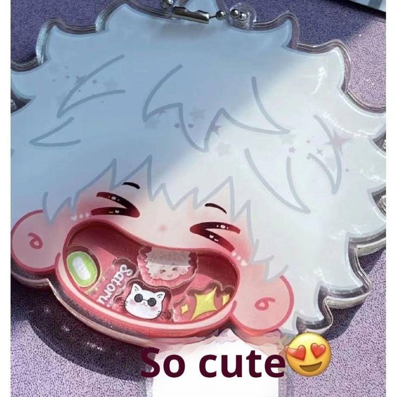 Jujutsu Kaisen Gojo Satoru Shaking Keychain - Cute High Aesthetic ...