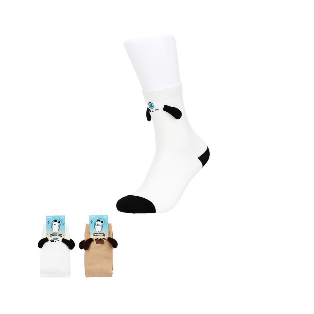 MINISO Doggie Power Ears Crew Socks 1 Pair | Shopee Philippines