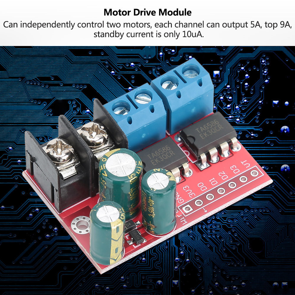 Maib Double H-Bridge Module 5A Dual-Channel DC Motor Drive Forward ...
