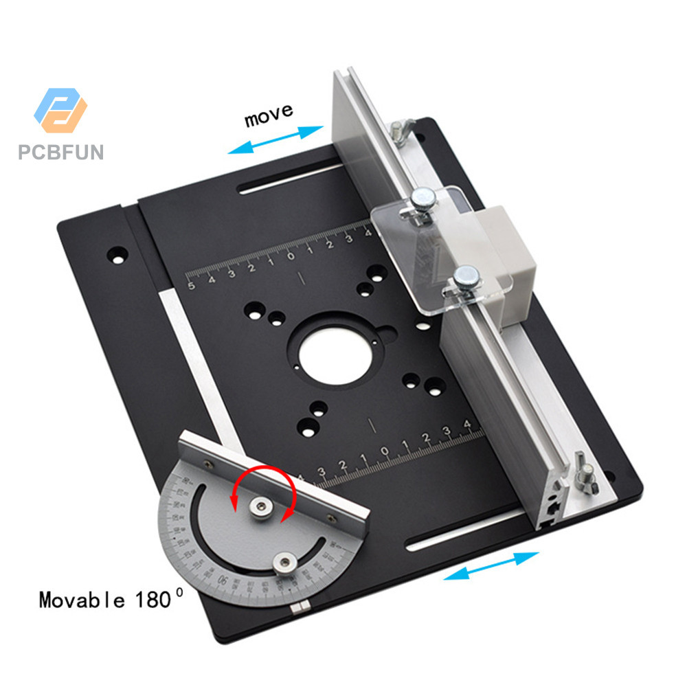 Pcbfun Router Table Aluminium Insert Plate Router Trimmer Woodworking ...