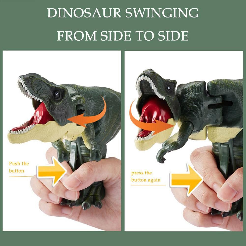 Telescopic Spring Mechanical Simulation Dinosaur Model Press Shake Head ...