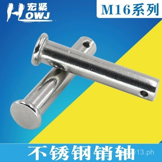 m16mm304Stainless Steel Pin p Flat Head Pin with Hole Insert Pin ...