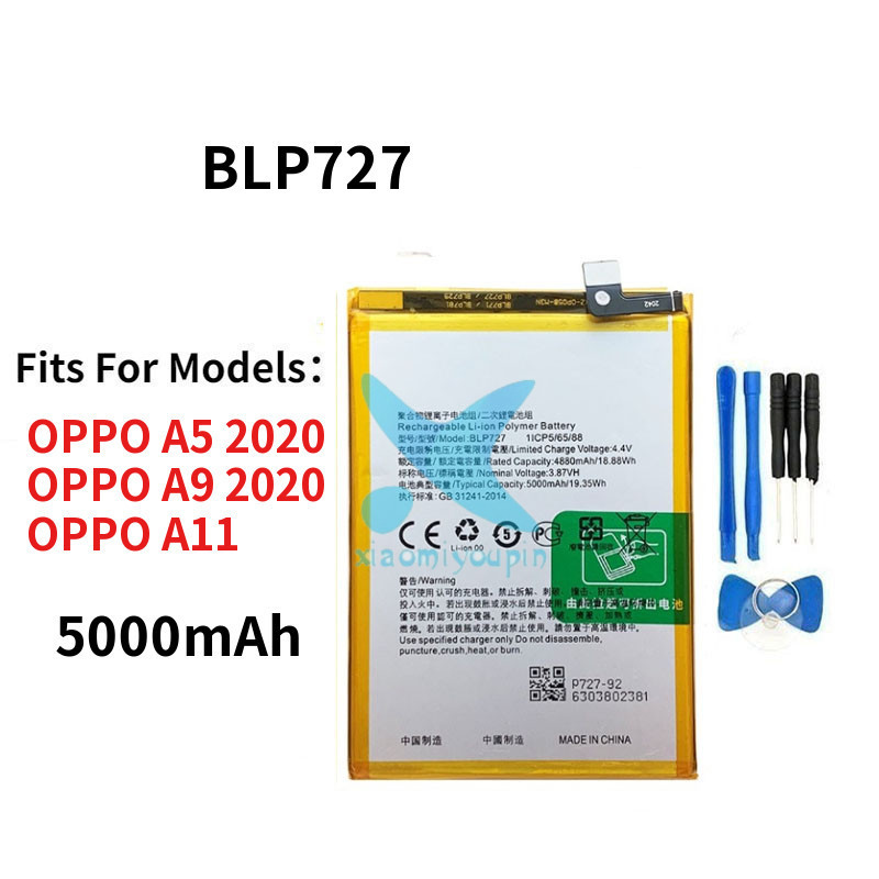OPPO A5 2020/A9 2019 /A11 BATTERY REPLACEMENT(BLP727) | Shopee Philippines