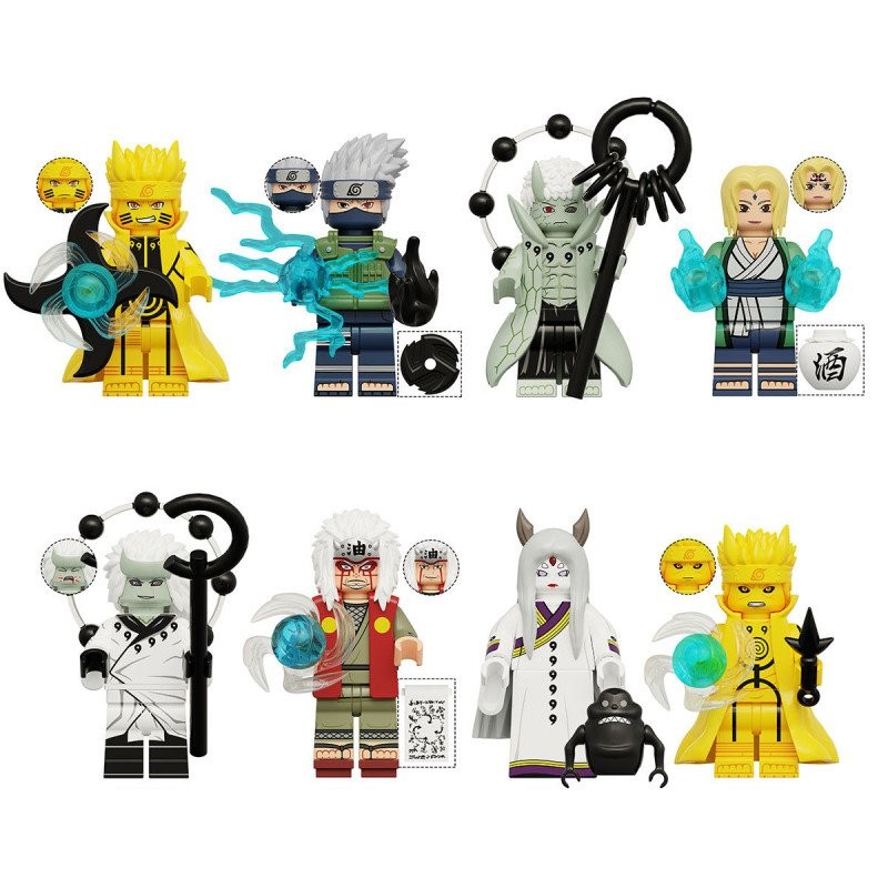 Building Blocks Nine Juggernauts Naruto Third Party Minifigure Hatake ...