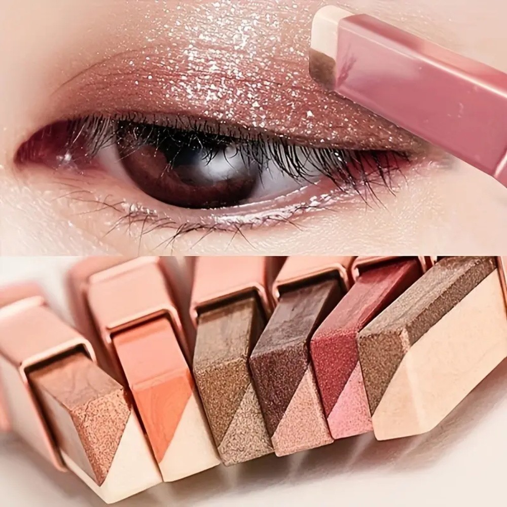 Glitter Eye Shadow Stick YZS Gradient Waterproof Pearlescent Two-Color ...
