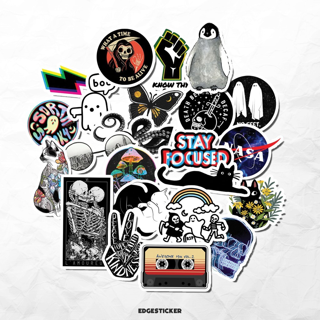 Sticker Pack Black Power Aesthetic Sticker Tumblr | Shopee Philippines
