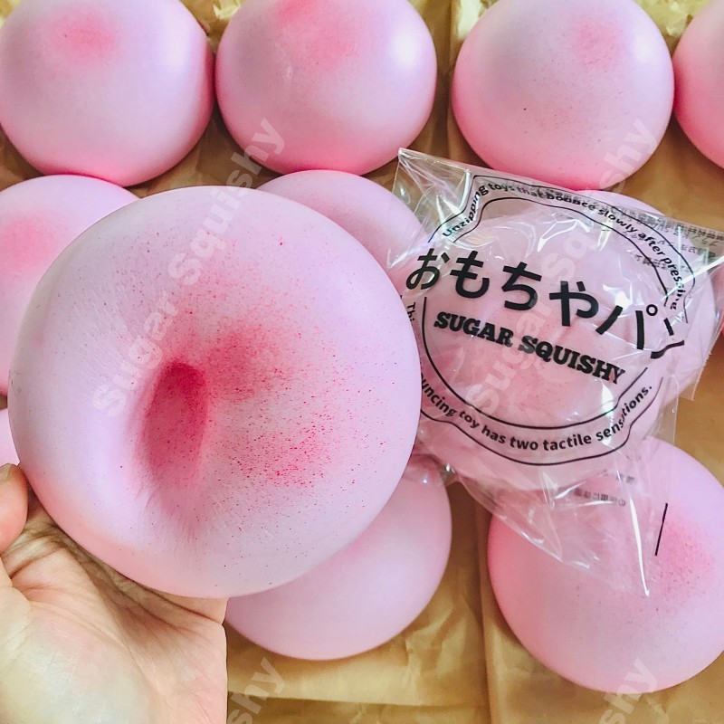 Sugar Squishy Sticky Bottom Pink Buns Slow Rising Squishy | Shopee ...