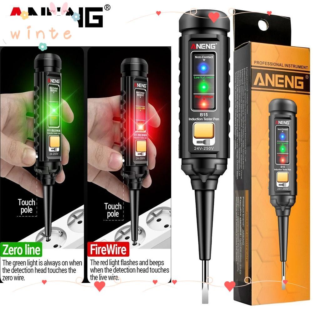 WINTE Voltage Detector, One-word Professional Electrician Induction Pen ...