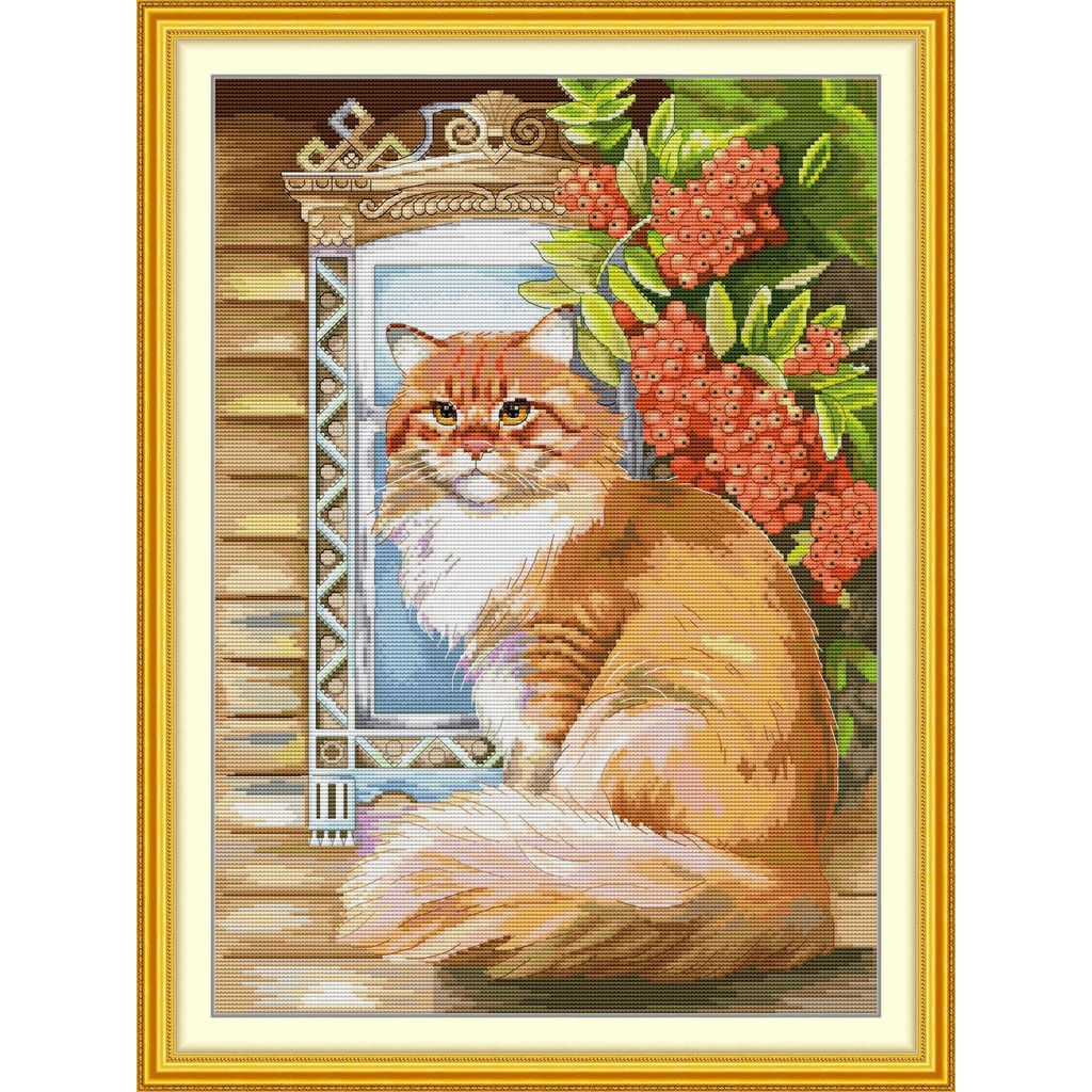 Joy Sunday Cross Stitch Kits,DMC Fabric Cotton Threads,DIY Needlework ...