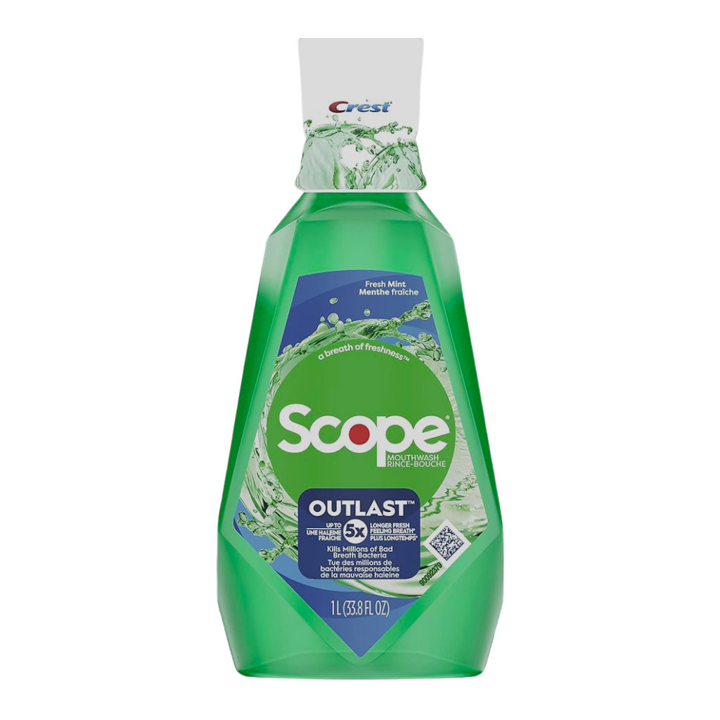 Scope Mouthwash Rince-Bouche Outlast Fresh Mint 1 L (33.8 fl oz ...