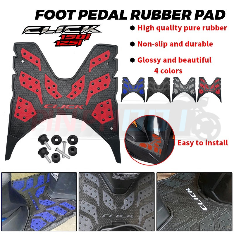 HONDA CLICK 125i /150i Footboard Rubber Matting With Bolts For CLICK V1 ...