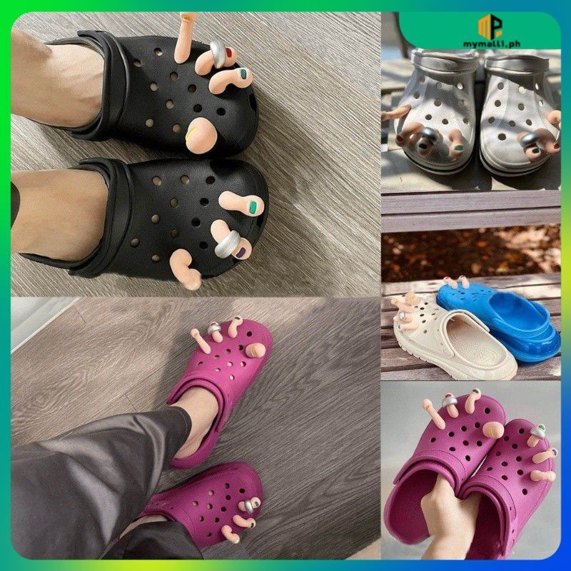 Ready stock 3d Shoe Ch Funny Toe For Crocs Diy Matching Shoes ...