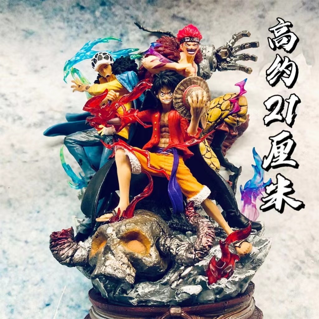 One Piece Figure Three Captains Onishima Throne Luffy Rocky De Five ...