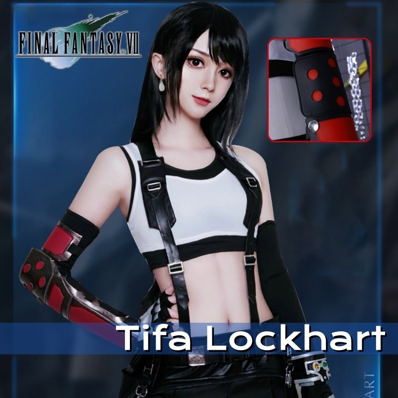 Sexy Final Fantasy VII Tifa Lockhart Cosplay Costume Adult Women Game ...