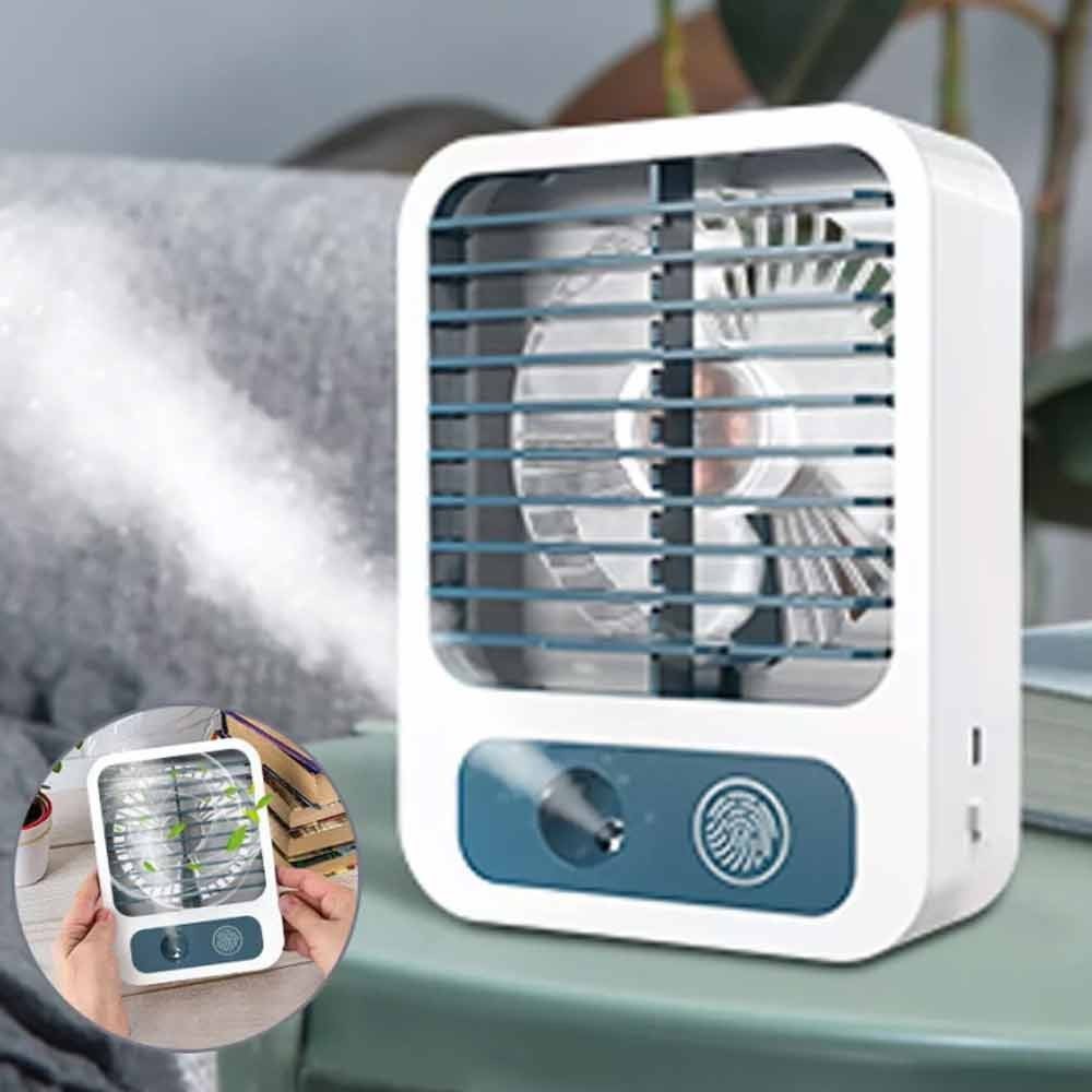 USB Water Mist Fun Humidification Fan Home Outdoor Spray Water Mist Fan ...