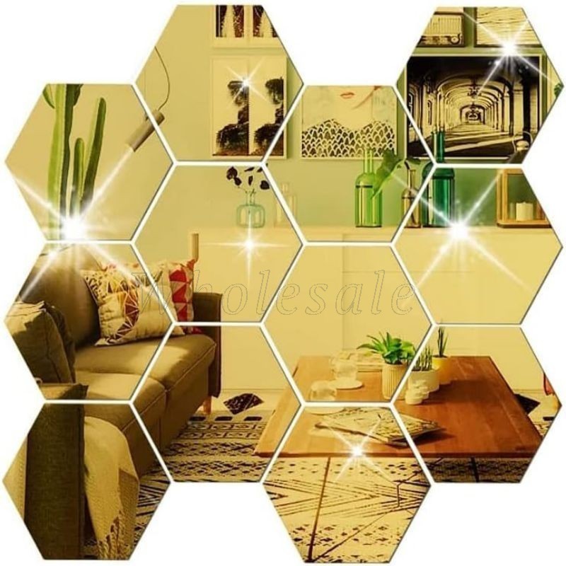 [ Wholesale 5] Acrylic Mirror Wall Stickers - 3D Mirror Decals ...