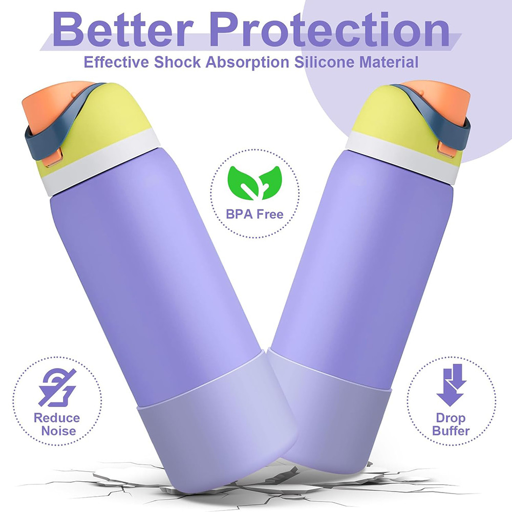 9CM Silicone Water Bottle Boot for Owala 40oz, Anti-Slip Protective ...