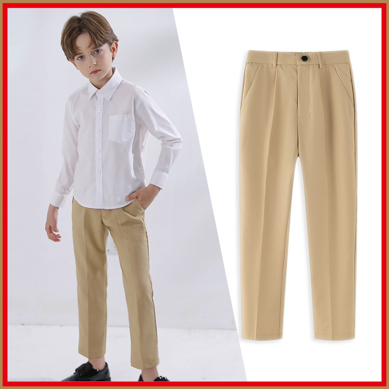 Khaki Pants for Kids Boys trousers Bottoms for School Wear Black Slacks ...