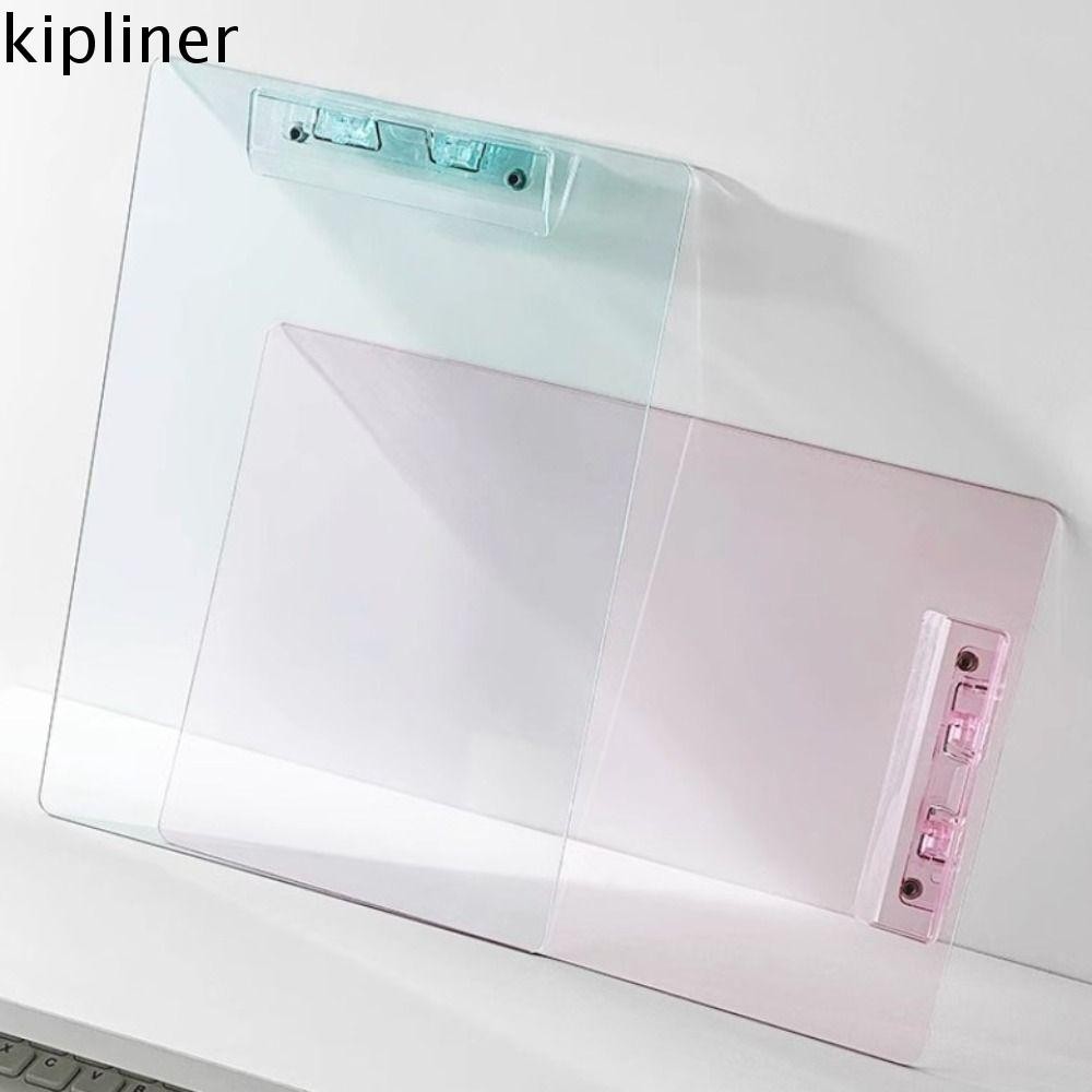 KIPLINER Transparent A4 Clipboard, With Low Profile Gold Clip Writing ...