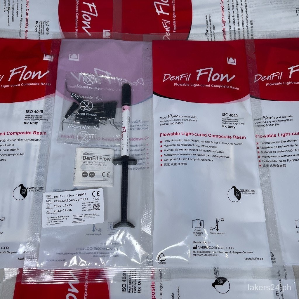 Denfil Flowable Composite Light Cured Resin Refill 2g Dental ...