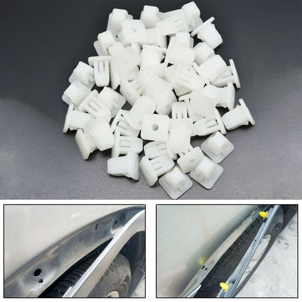 Square Car Auto Fender Liner Push Clips Retainer Plastic Rivet ...