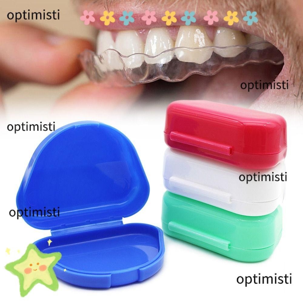 OPTIMISTI Retainer , Plastic Multiple Colors Denture Tray Box, Teeth ...