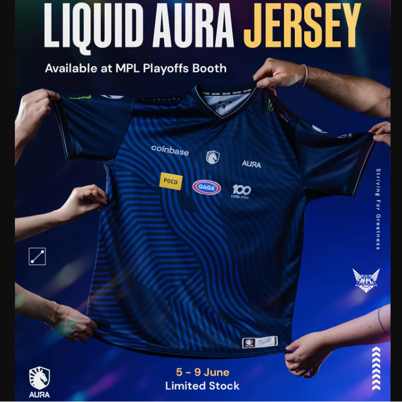TEAM LIQUID Line of Men's ROUND Neck T-shirt,Liquid AURA MPL ID Season ...