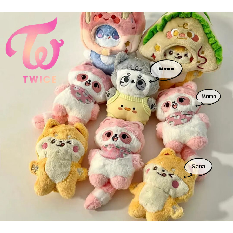 10cm Kpop Idol TWICE Plush Doll Keyring Momo Sana Cute Stuffed Animal ...