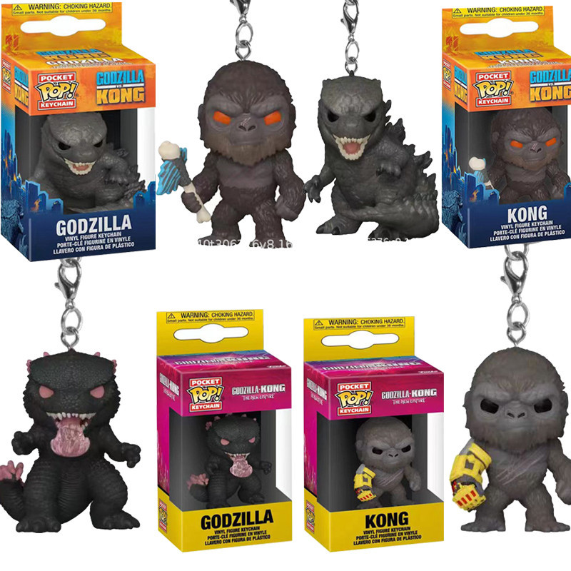 Funko Pop Godzilla 2024 Keychain Action Figure Pendent King Kong ...