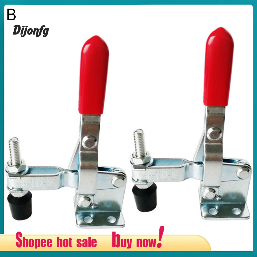 Dj 2Pcs Anti-slip Iron Vertical Push Pull Toggle Clamp Quick ...