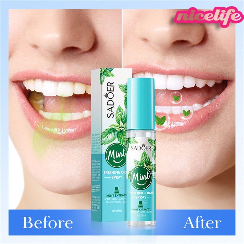Sadoer Mint Fresh Mouth Spray Fresh Breath Lasting Fragrance ...