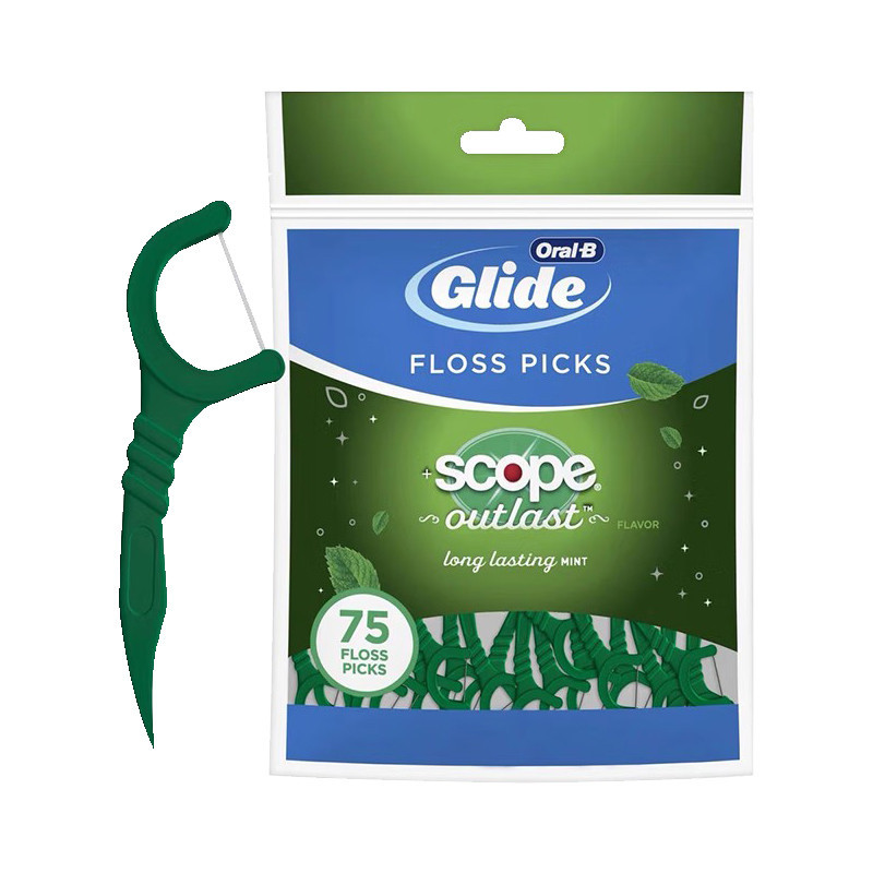Oral B Mint C-shaped Floss Pick Dental floss Mint Flat Ultra Thin ...