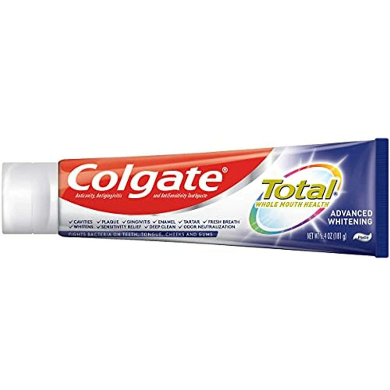 Colgate Total Advanced Whitening Toothpaste, 6.4oz Whitening Toothpaste ...